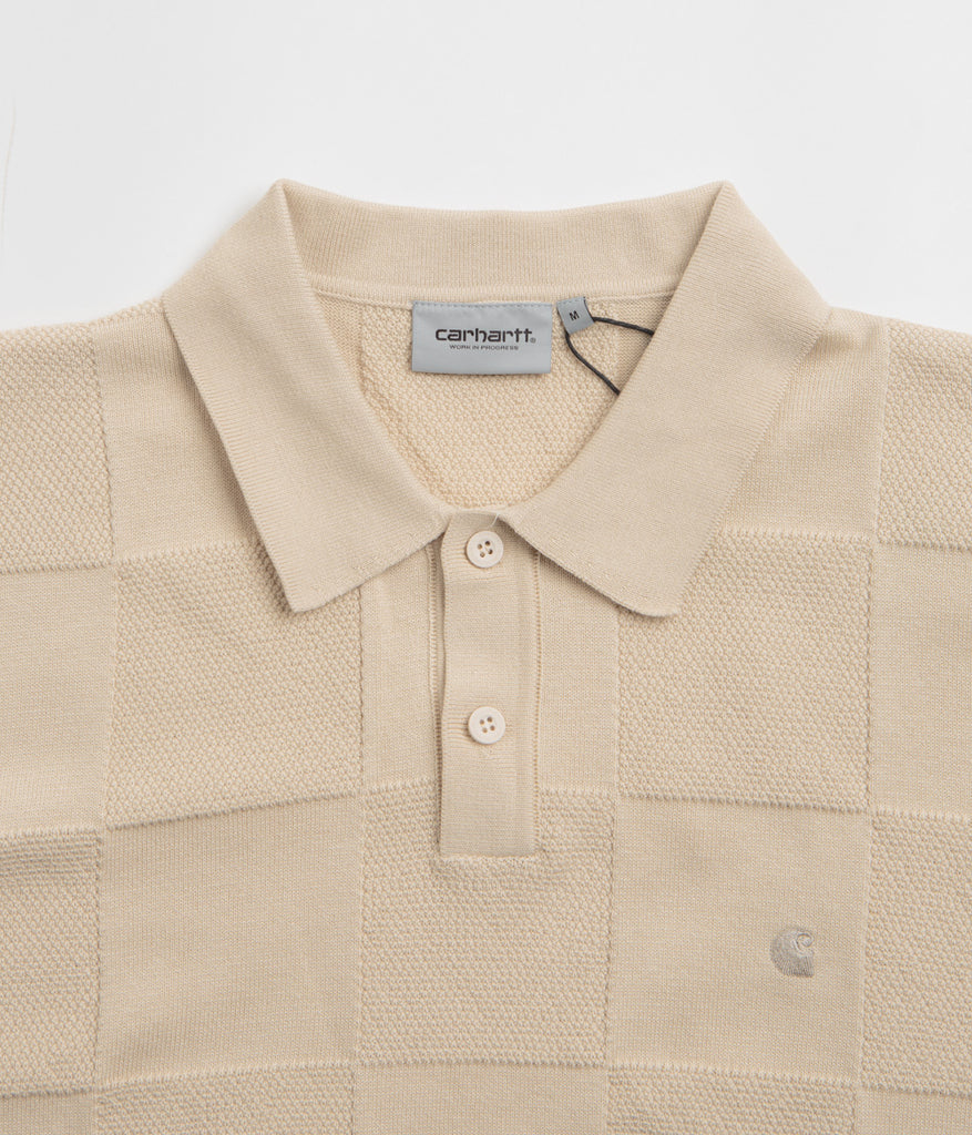 Carhartt Checker Polo Shirt - Fleur De Sel | Always in Colour