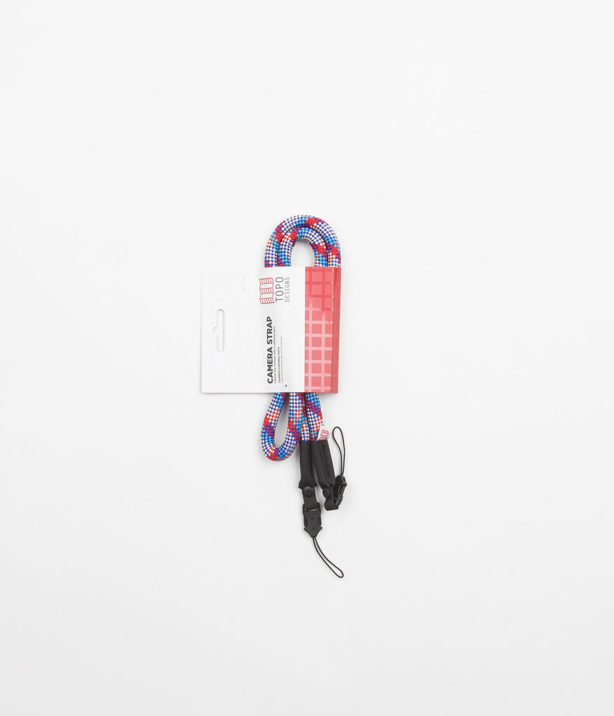 Topo Designs Camera Strap - Bone White / Blue | Always in Colour